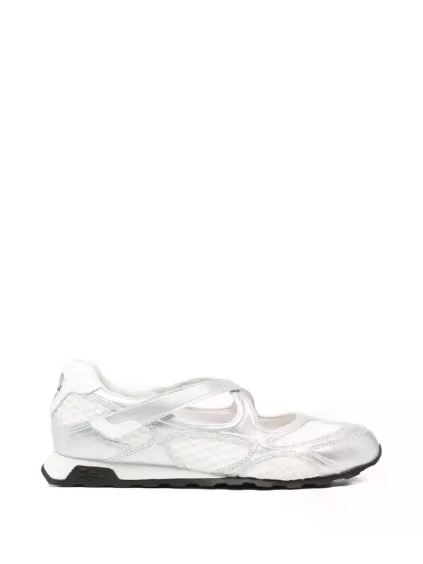 Ash Mesh Panelled Crossover-strap Sneakers