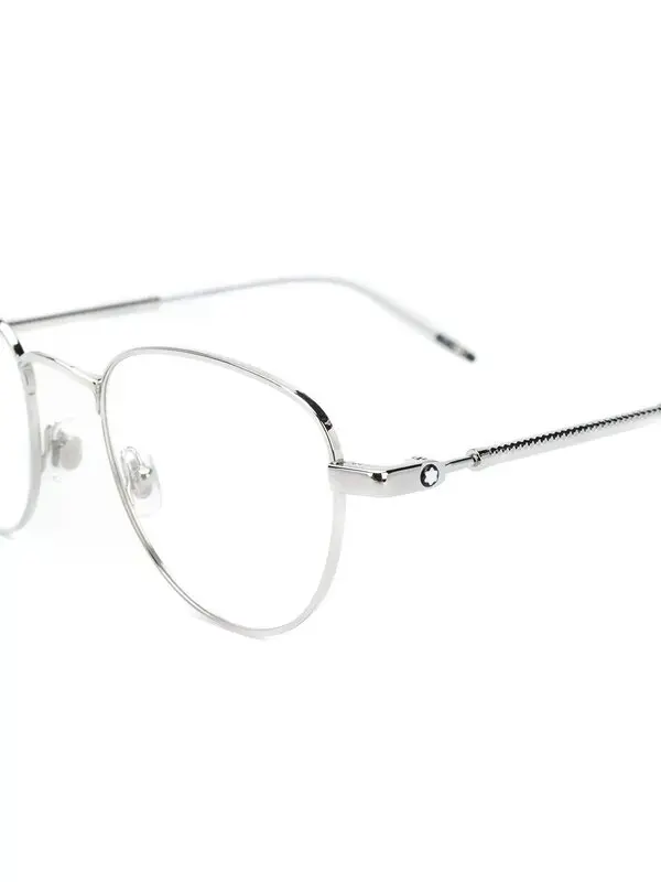 Montblanc Polished Round-frame Glasses
