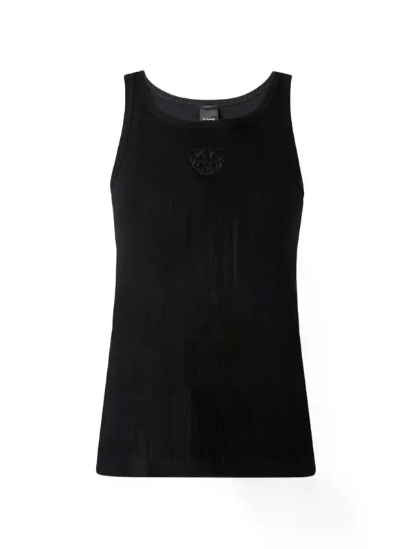 Pinko Ribbed Embroidered Tank Top