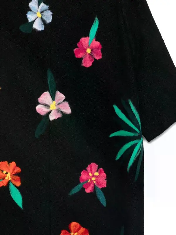 A.N.G.E.L.O. VINTAGE CULT Floral-print Buttoned Coat
