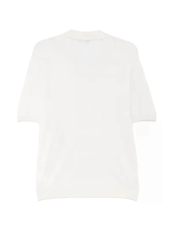BARBA NAPOLI Fine-knit V-neck T-shirt