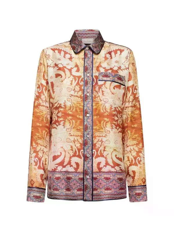 PIERRE-LOUIS MASCIA Printed Silk Shirt