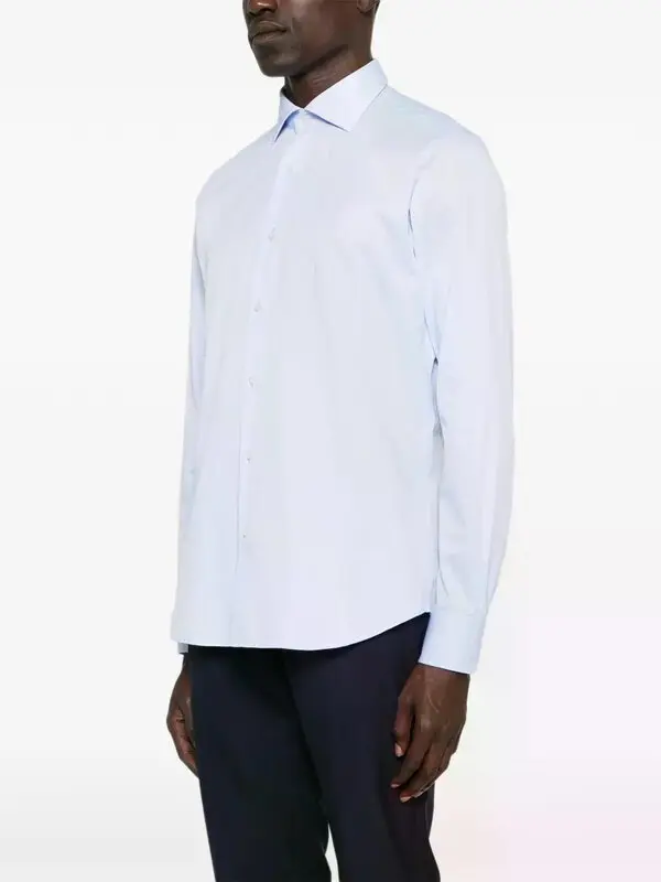 VELA SHOP Long-sleeve Spread-collar Shirt