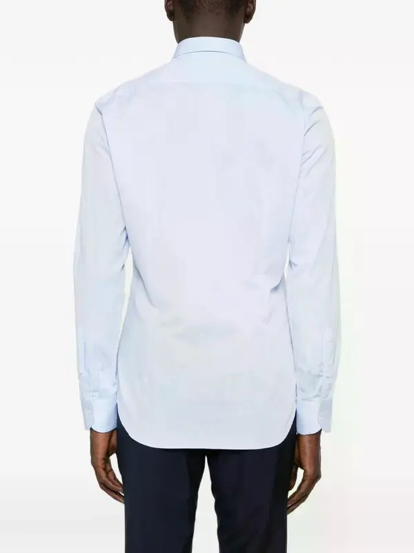 VELA SHOP Long-sleeve Spread-collar Shirt