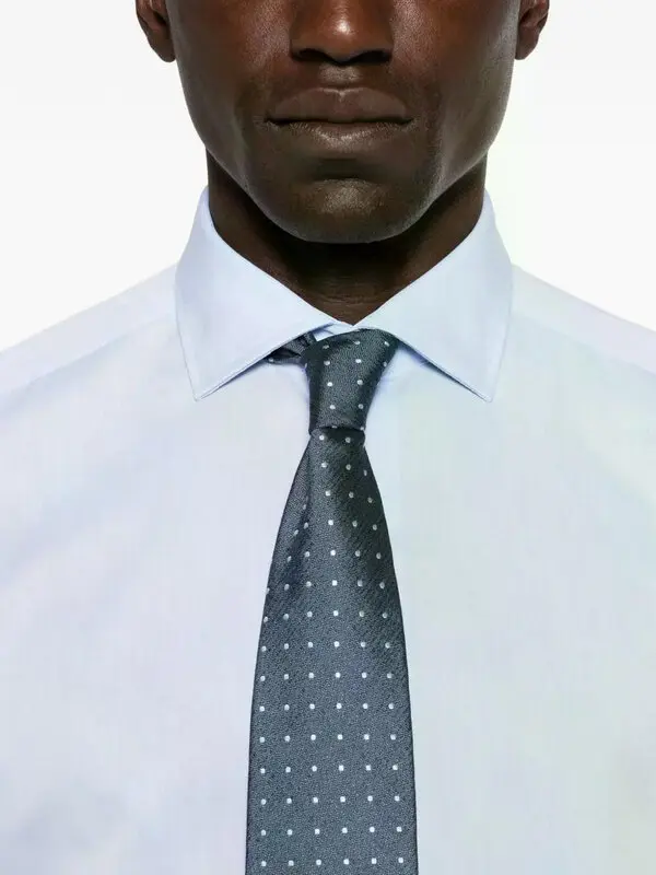 VELA SHOP Long-sleeve Spread-collar Shirt