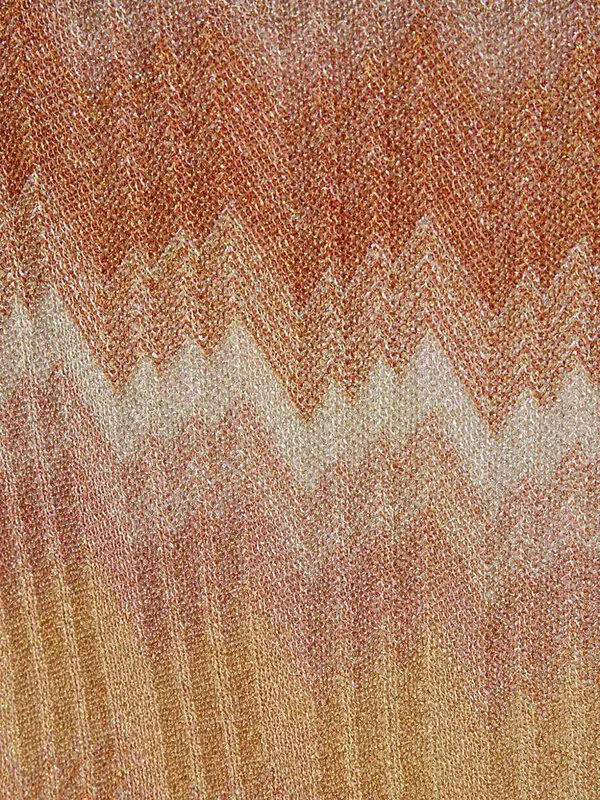 Missoni Zigzag-knit Metallic Skirt