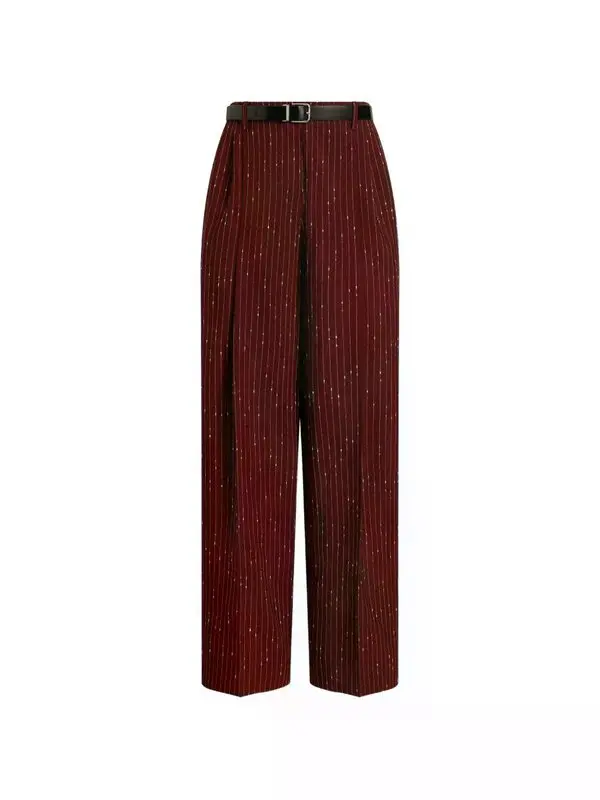 Dolce & Gabbana Pinstripe Trousers - Red