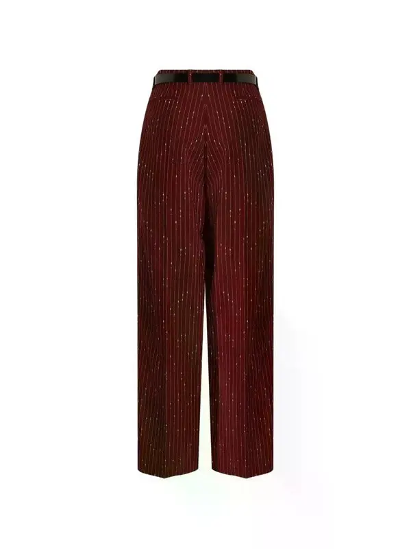 Dolce & Gabbana Pinstripe Trousers - Red