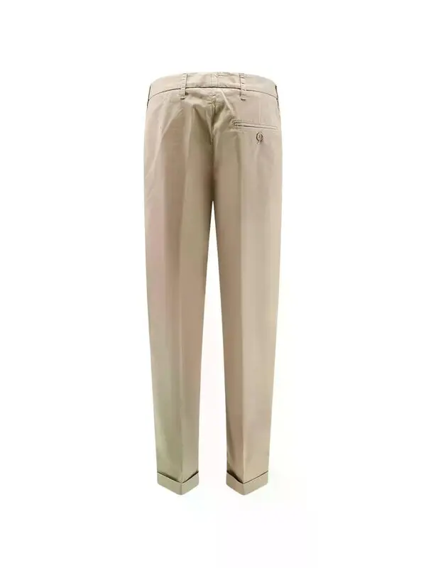 Aspesi Pressed-crease Turn-up Trousers - Neutrals