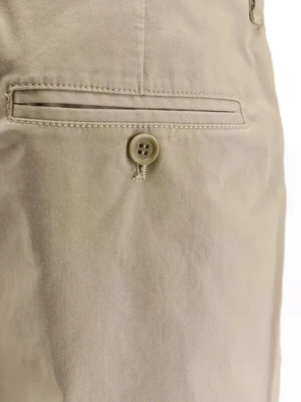 Aspesi Pressed-crease Turn-up Trousers - Neutrals