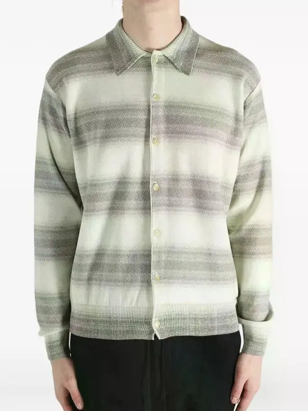 Auralee Striped Cardigan