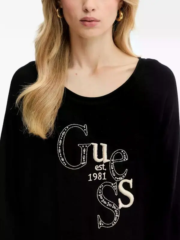 Guess Embroidered Long-sleeved T-shirt