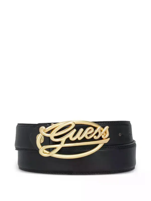 Guess Logo Buckle Belt - Black
