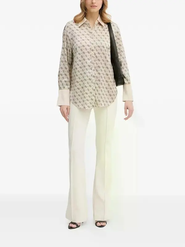 Guess Patterned Collared Shirt