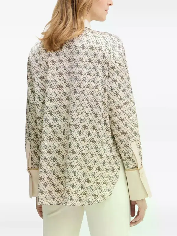 Guess Patterned Collared Shirt