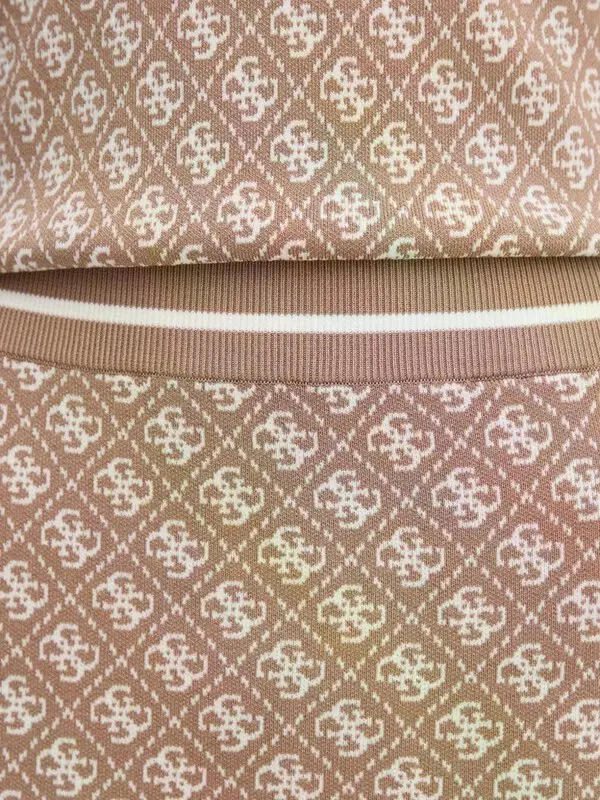 Guess Patterned Rib-knit Skirt