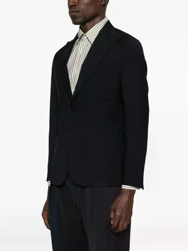 VELA SHOP Single-breasted Patch-pocket Blazer