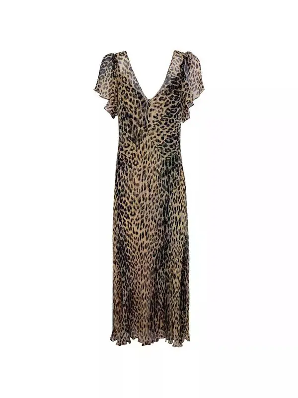 Rixo Nina Leopard-print Maxi Dress