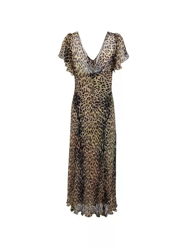Rixo Nina Leopard-print Maxi Dress