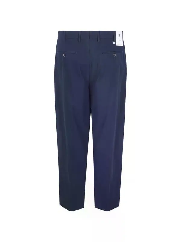 PT TORINO Pressed-crease Trousers - Blue