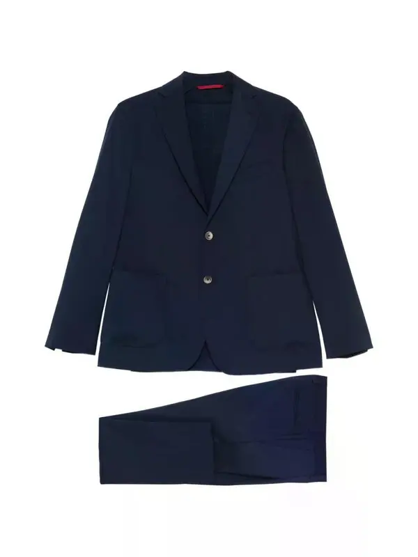 VELA SHOP Single-breasted Patch-pocket Suit