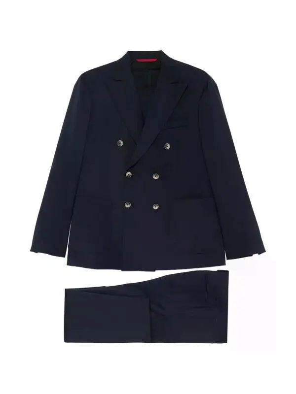 VELA SHOP Double-breasted Peaked-lapel Suit