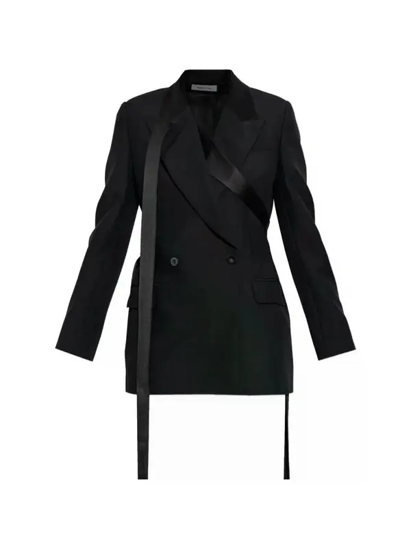 Alexander McQueen Satin-trim Double-breasted Blazer