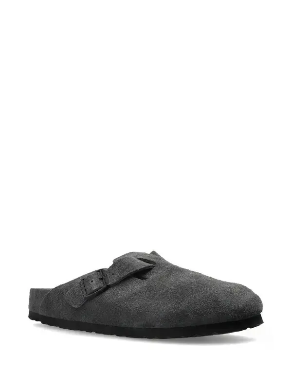 BIRKENSTOCK Boston Suede Sandals - Grey