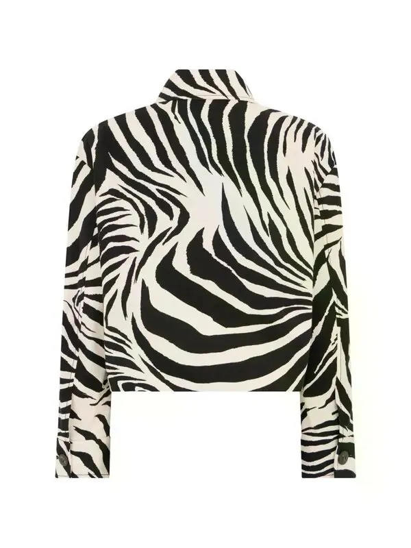 Max Mara Zebra-print Cropped Jacket