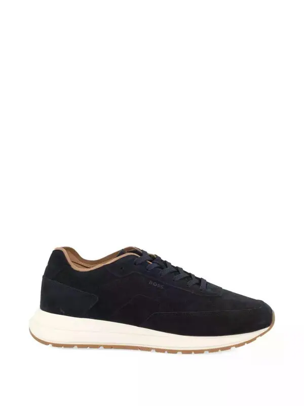 BOSS Perforated Suede Sneakers