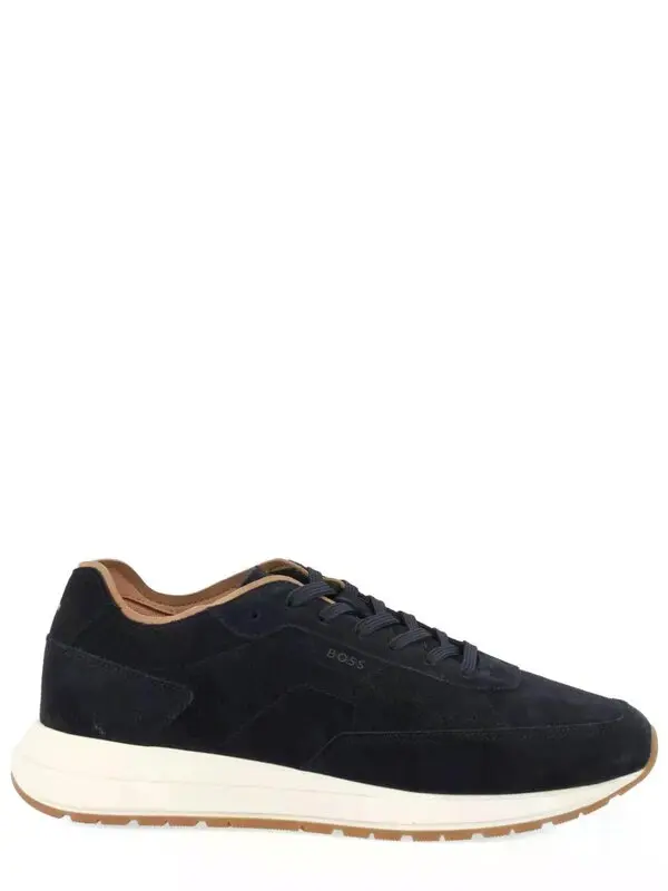 BOSS Perforated Suede Sneakers