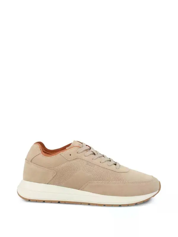 BOSS Perforated Suede Sneakers