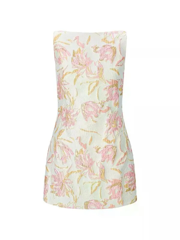 Staud Floral Print Mini Dress
