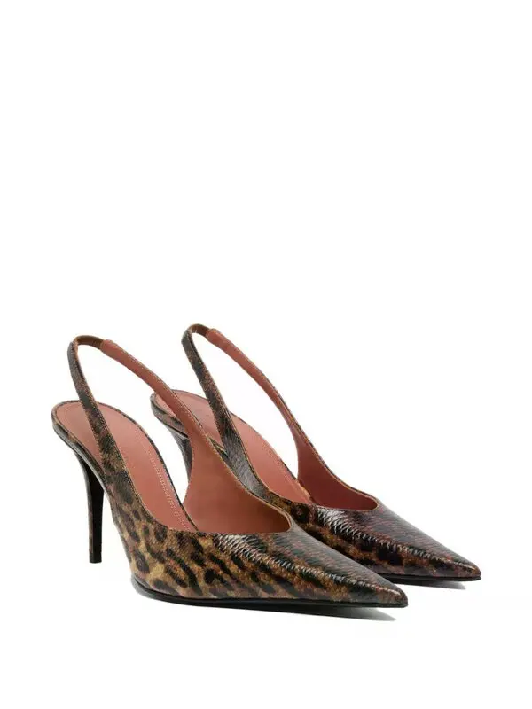 Amina Muaddi Anok Slingback Pumps - Neutrals