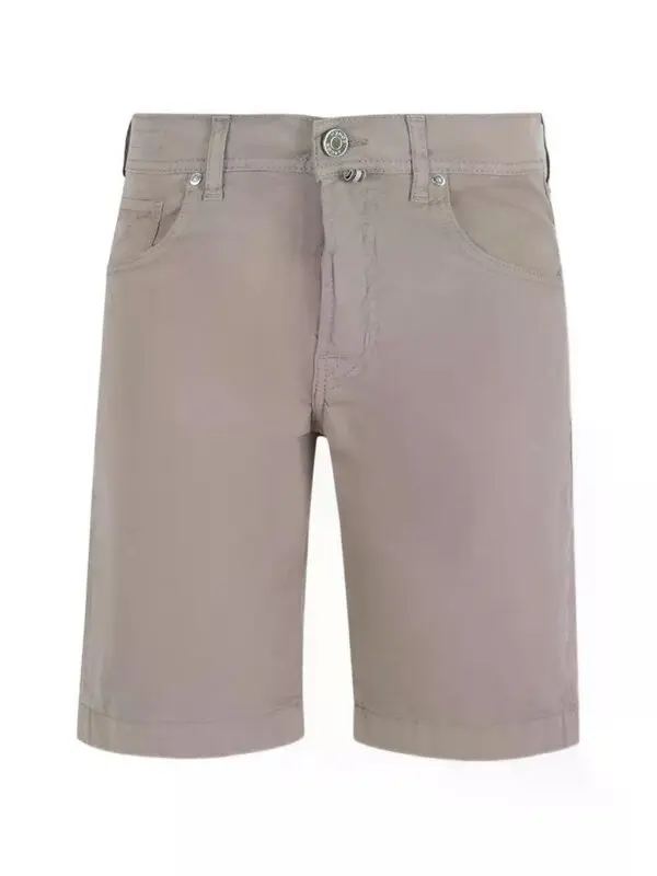 Jacob Cohen Logo-patch Five-pocket Shorts - Grey