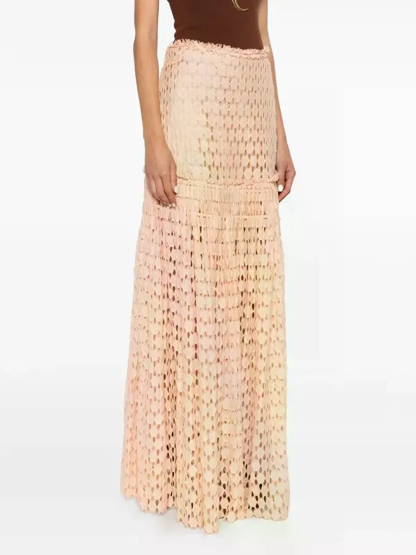 Ulla Johnson Aris Lace Maxi Skirt - Pink