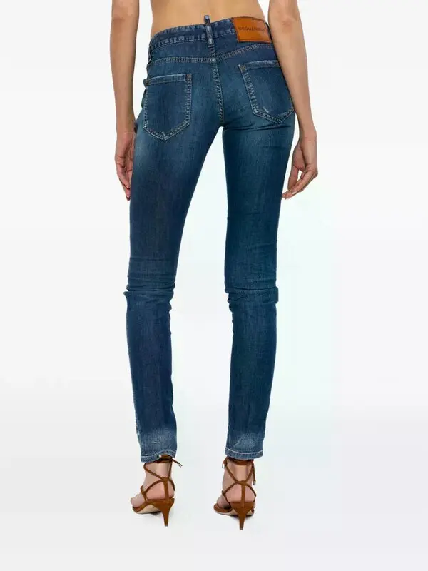 Dsquared2 Jenna Distressed Slim Fit Jeans