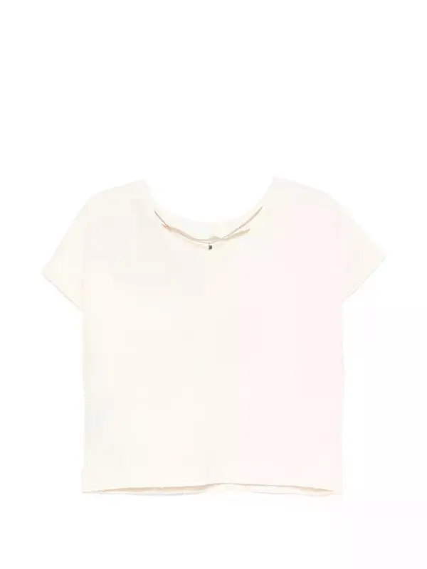 LUISA CERANO Raw-cut V-back Top
