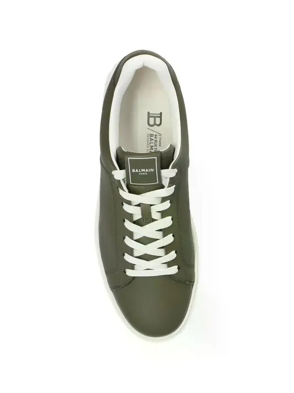 Balmain B-court Leather Sneakers