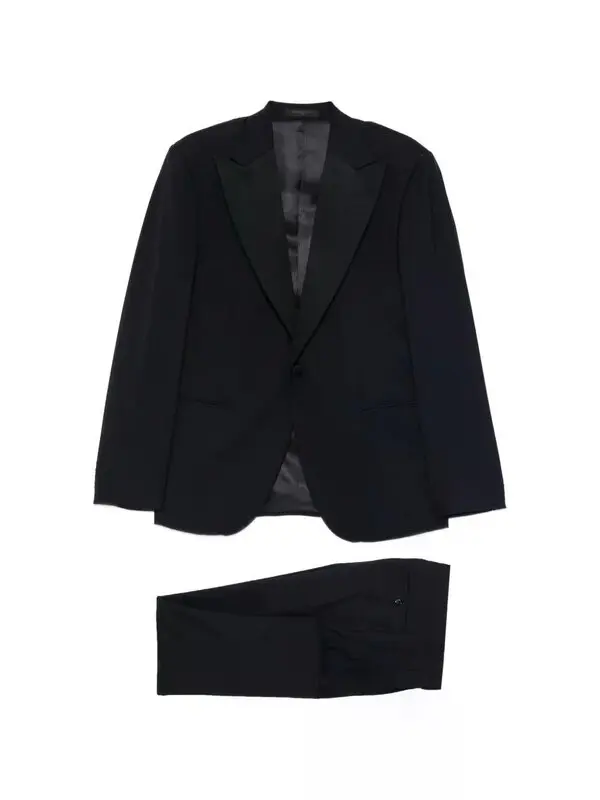 Corneliani Peak-lapel Single-breasted Suit - Blue