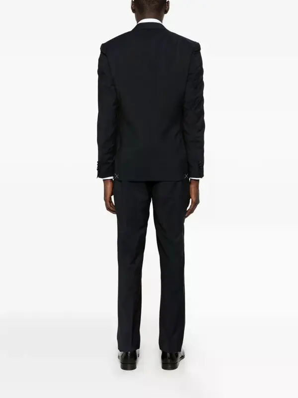 Corneliani Peak-lapel Single-breasted Suit - Blue