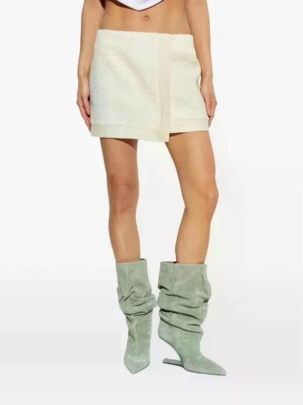 Balmain Tweed Wrap Mini Skirt