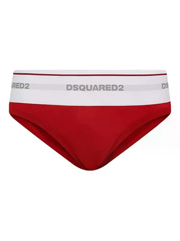 Dsquared2 Logo-detail Briefs - Red