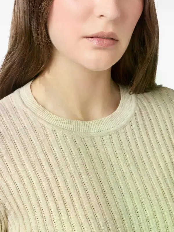 TOD'S Ribbed-knit Top - Neutrals