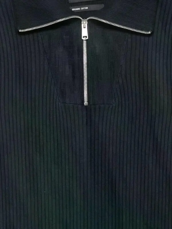 Marc O'polo Half-zip Ribbed Knit Sweater
