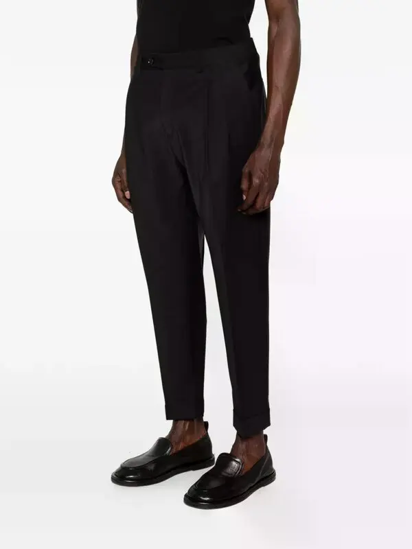 BE ABLE Pleated Turn-up Trousers