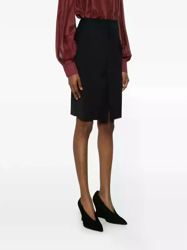 MARSEM Raw-edge Slit Mini Skirt