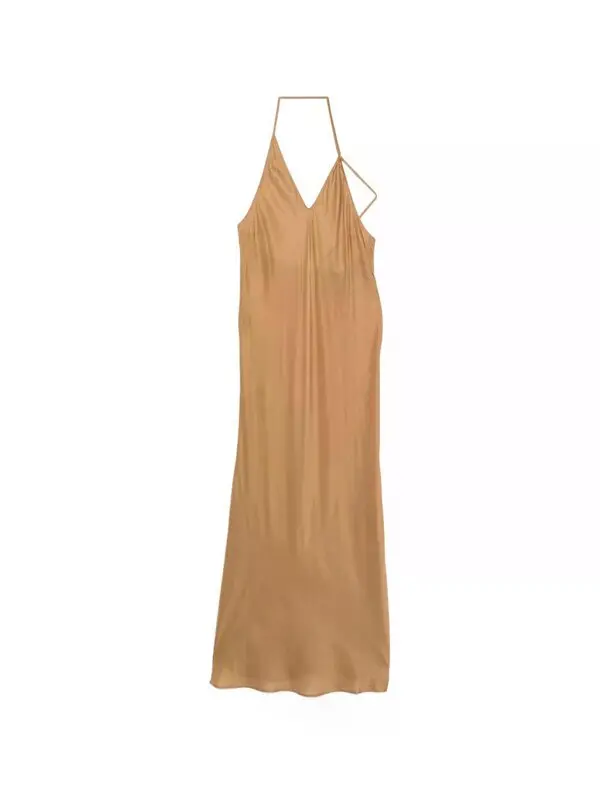 ALYSI Halterneck Slip Midi Dress