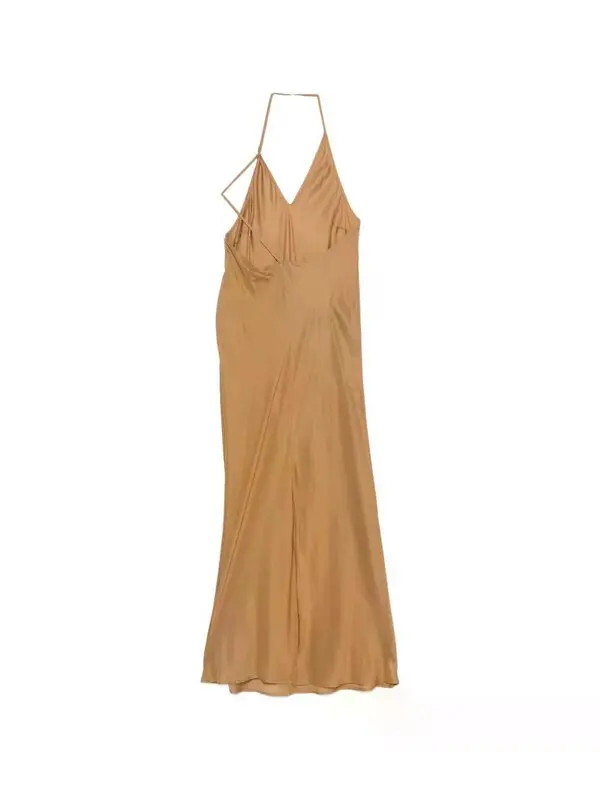 ALYSI Halterneck Slip Midi Dress
