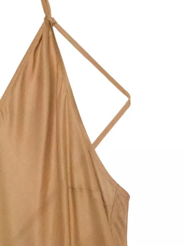 ALYSI Halterneck Slip Midi Dress